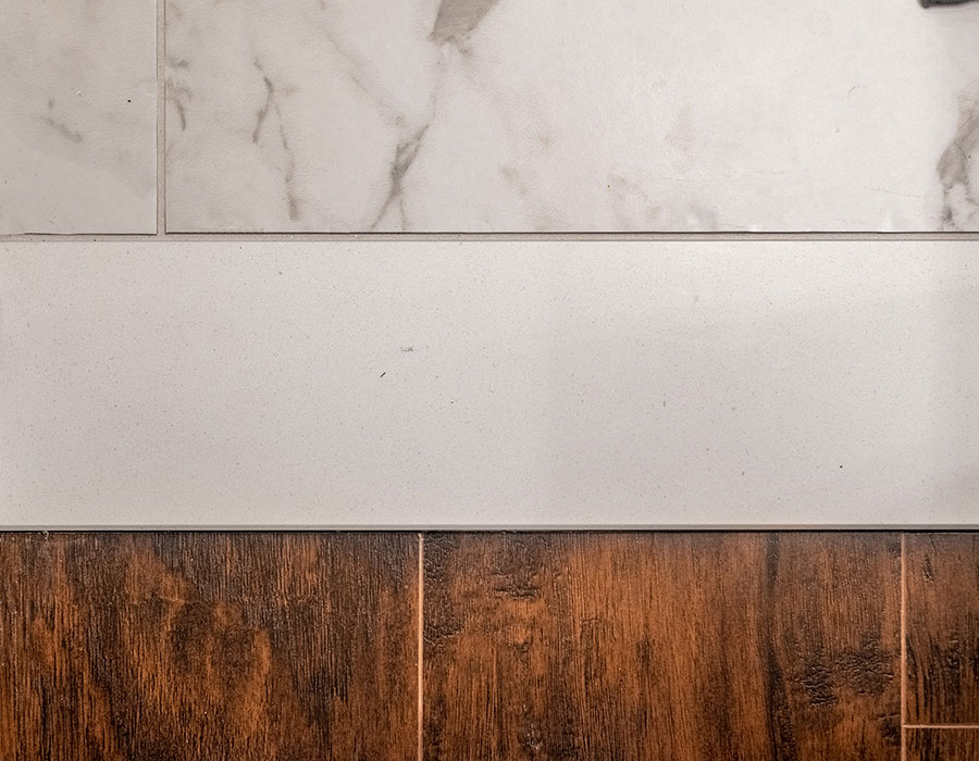 How to connect ceramic tile and wood flooring | Project Of The Month